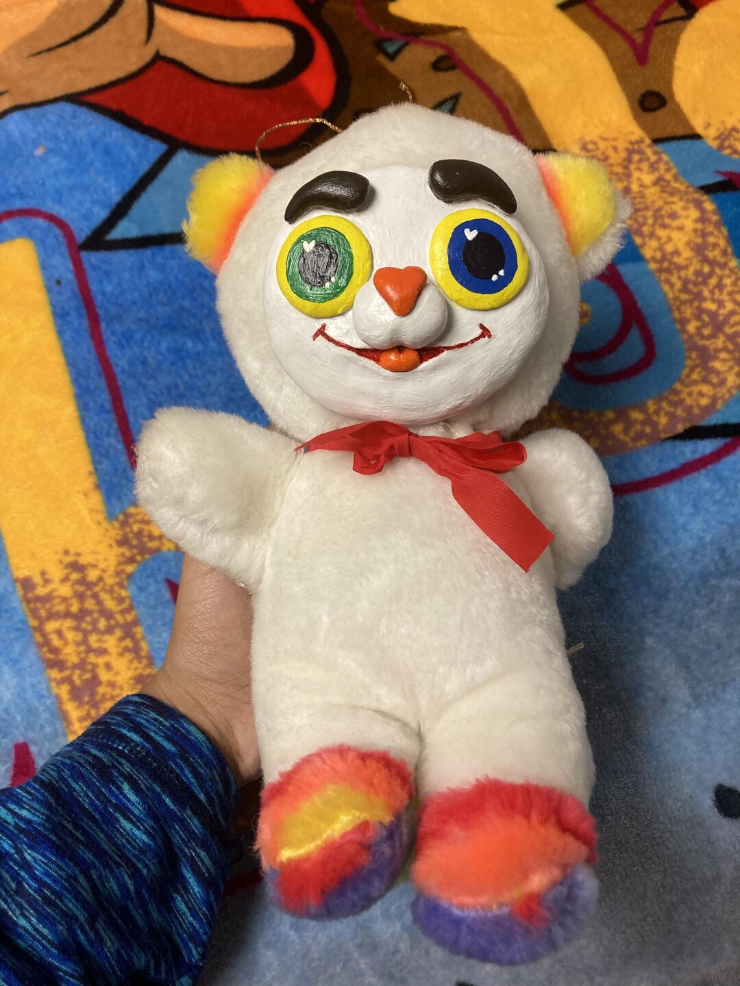 Brite the Bear, Clay Face Plush, Upcycled Plush, Ooak, Teddy Bear - Etsy