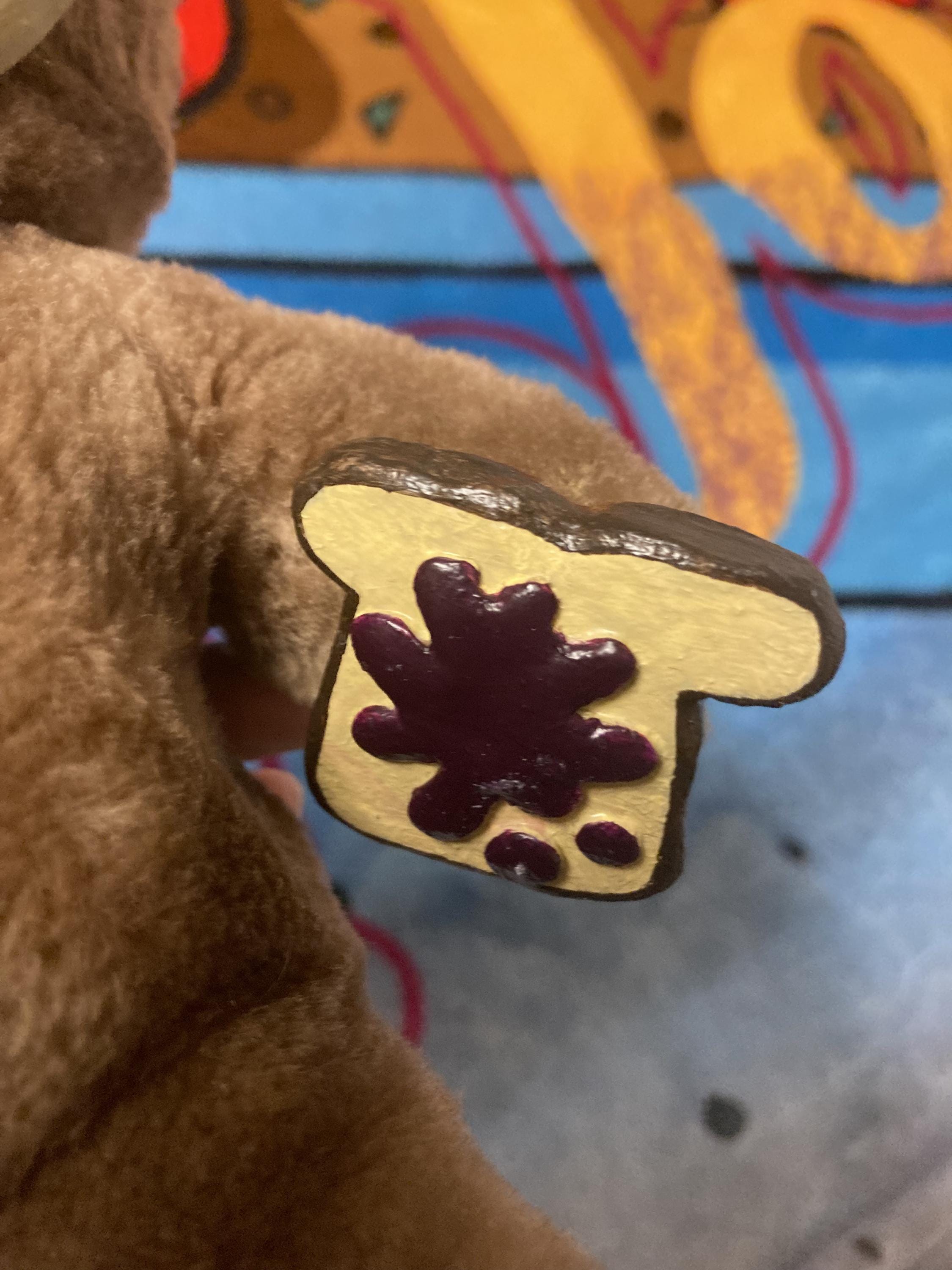 Pee Bee Jay the Bear, Clay Face Plush, Upcycled Plush, Ooak, Teddy Bear ...