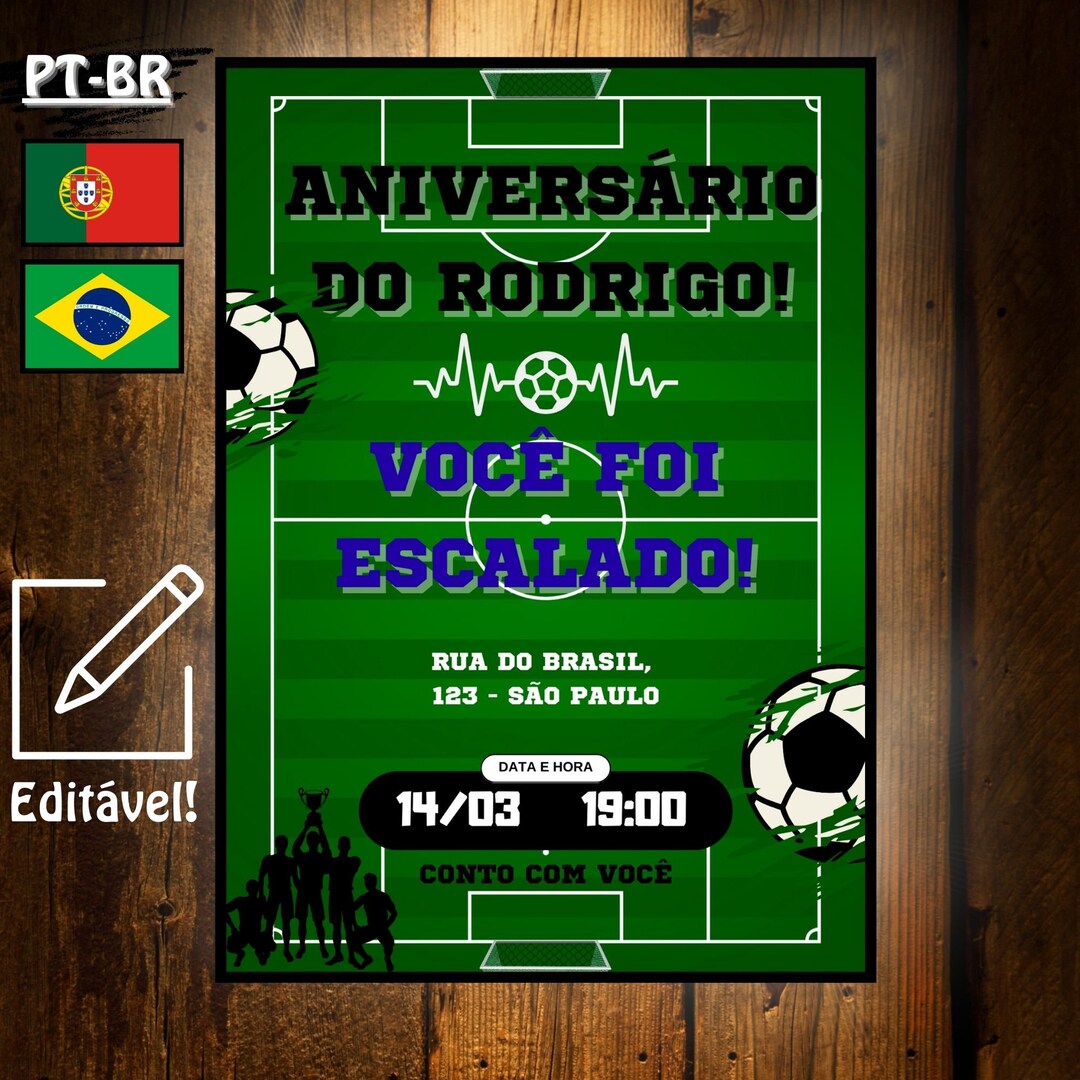 Birthday Invitation Idea, Football Party Invitation - Etsy