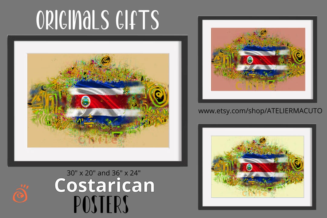 Costa Rican Indoor and Outdoor Silk Posters - Etsy