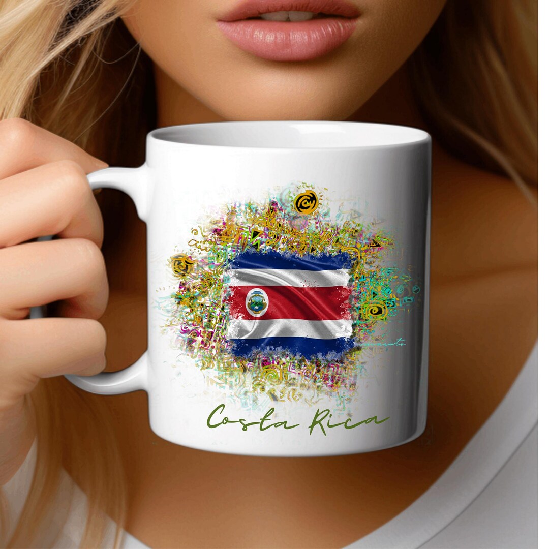 COSTA RICA'S Flag Original Designs in Ceramic Mugs,costa Rica Mugs ...