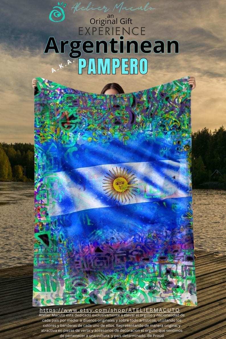 Argentina Velveteen Plush Blanket Argentina Mom Blanket Argentina ...