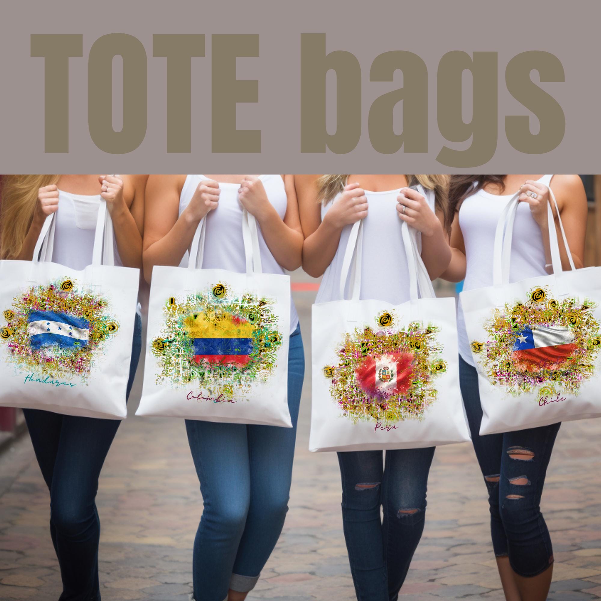 PANAMA Original Designs on Totes. Panamanian Totes, Panama Gifts ...