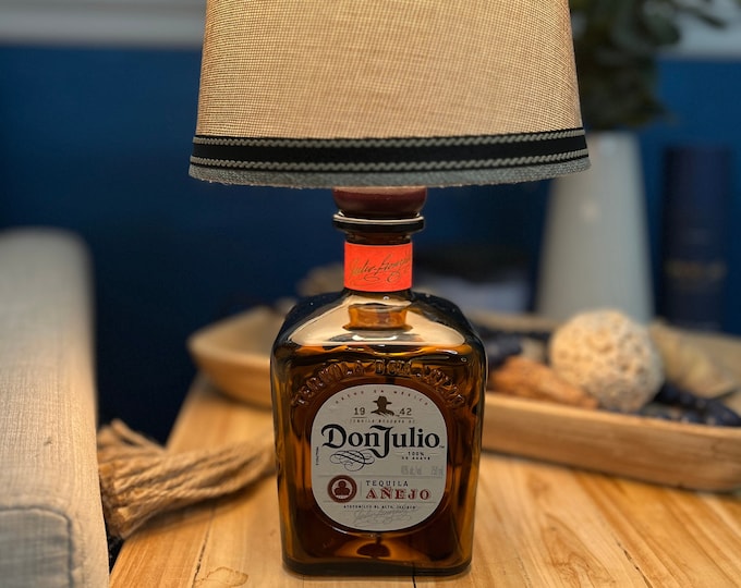 Don Julio Tequila Bottle Table Lamp, Light, Home Bar Decor, Man Cave ...