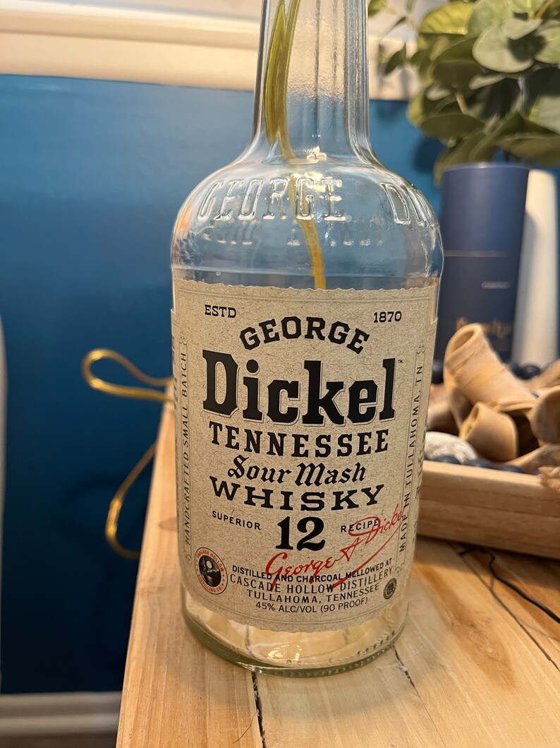 George Dickel Whisky Lamp; Bottle Table Lamp; Whisky Lover Gift, Man ...