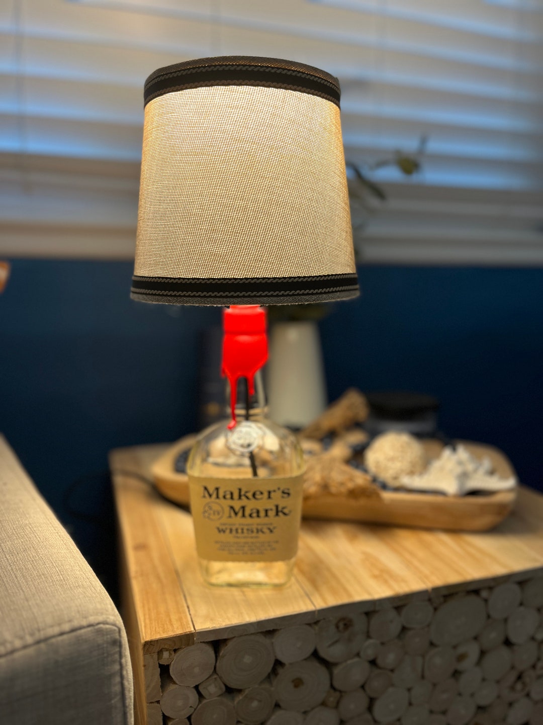 Maker's Mark Bottle Lamp - Etsy