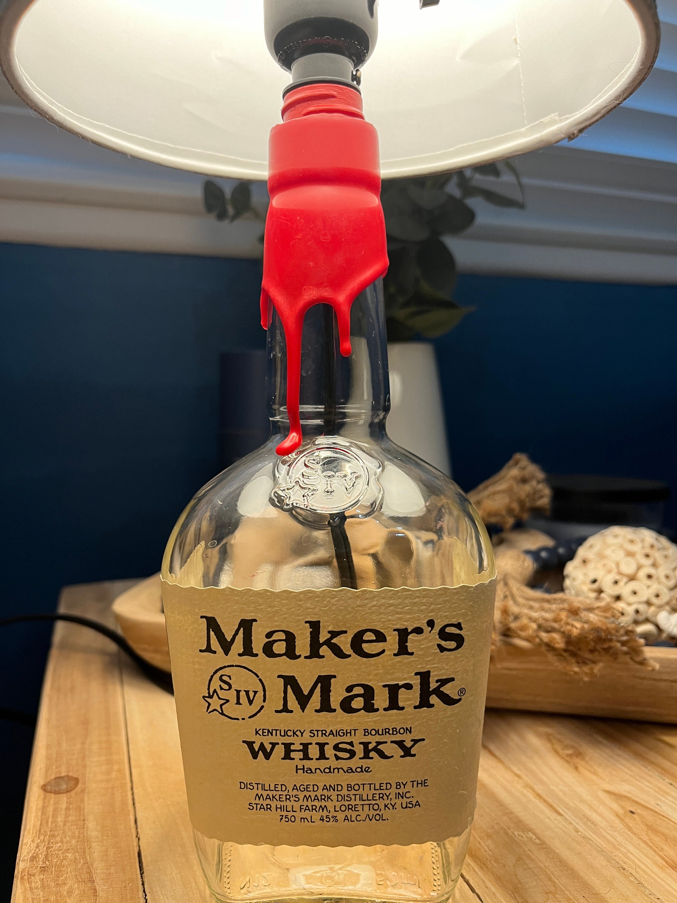 Maker's Mark Bottle Lamp - Etsy