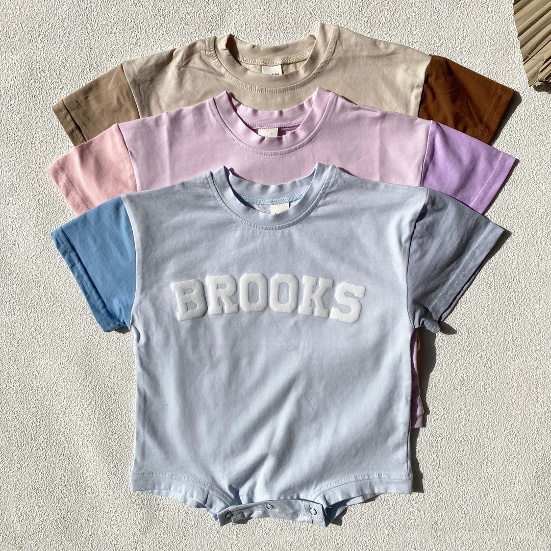 Custom Puff Name Baby Short Sleeve Shirt Bodysuit, Personalized Bubble ...