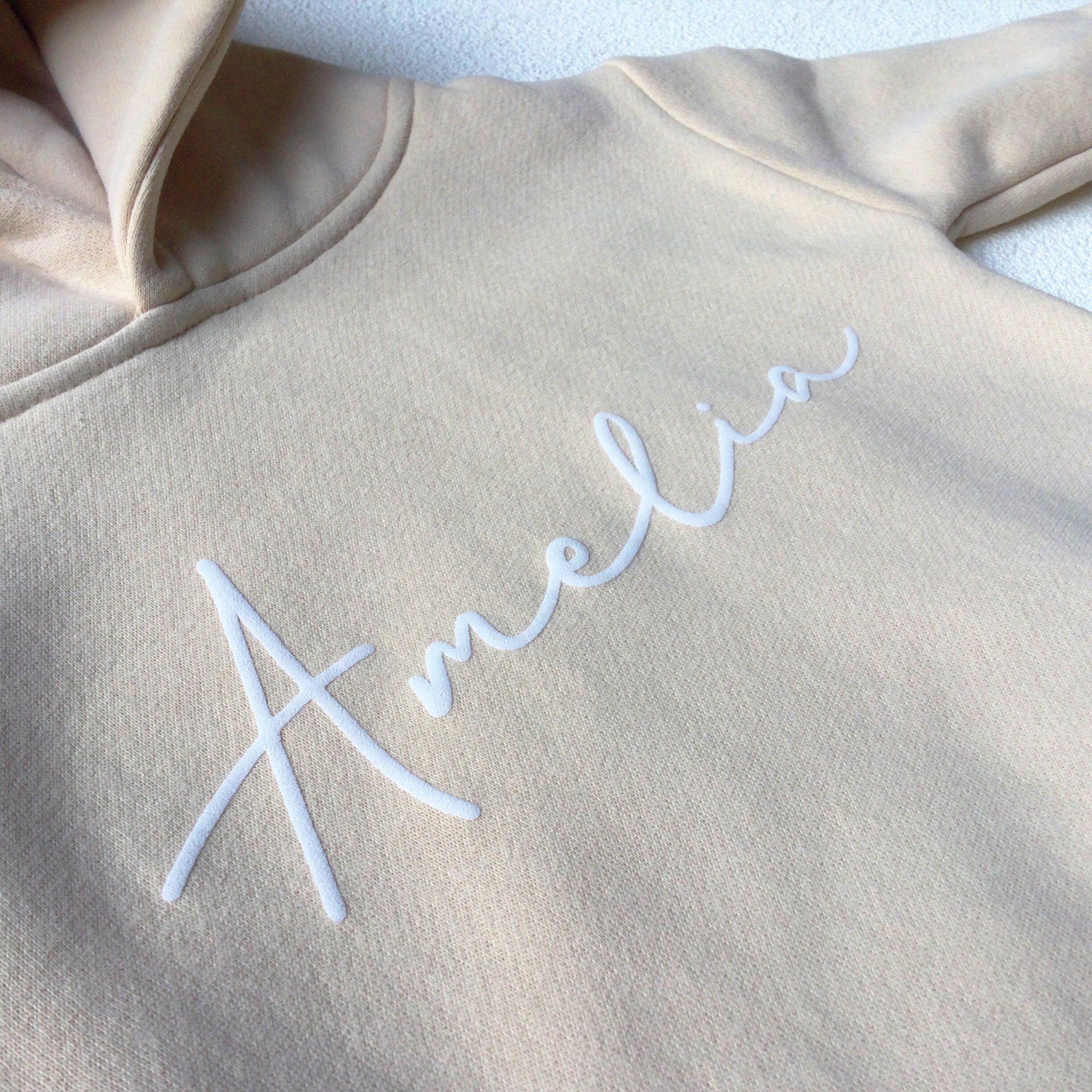 Bear Custom Puff Name Kids Sweatshirt, Personalized Kids Outfit, Baby ...
