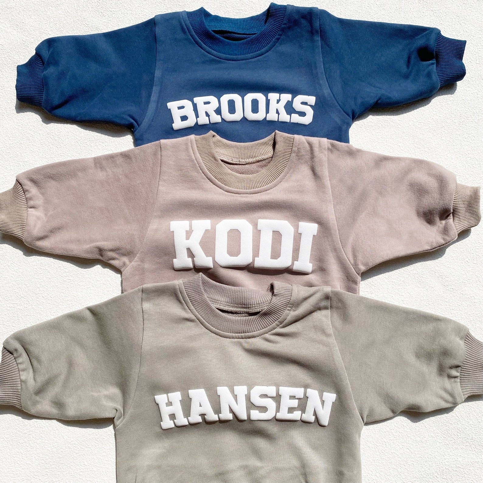 Custom Puff Name Baby Sweatshirt Bodysuit, Personalized Bubble Romper ...