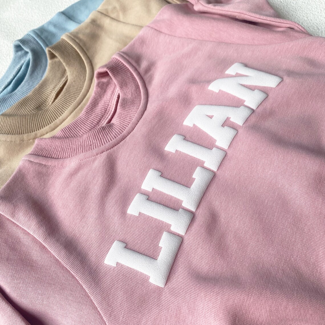 Custom Puff Name Baby Sweatshirt Bodysuit, Personalized Bubble Romper ...