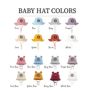Custom Baby Summer Hat, Embroidered Baby Hat, Personalized Hat, Custom ...