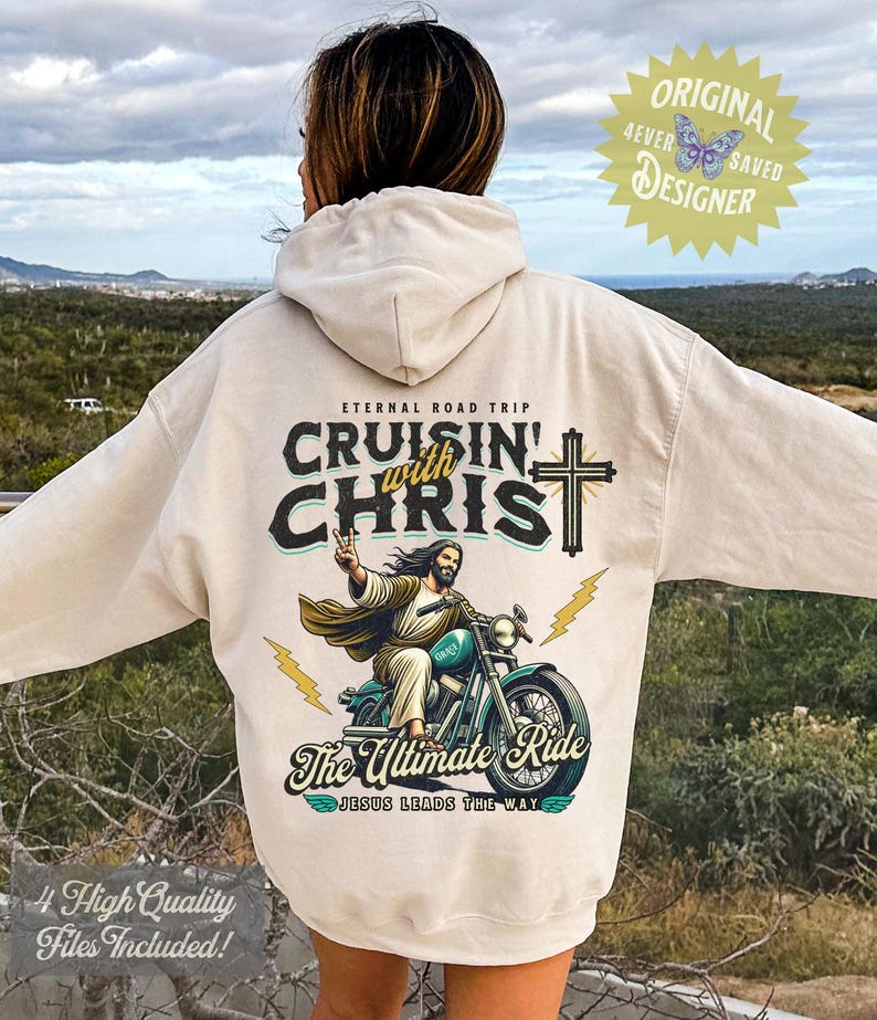 Christian Biker PNG: Jesus on Motorcycle, Faith Rider (digital Download ...