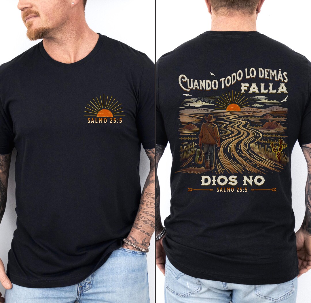 Cuando Todo Falla Dios No - Salmo 25:5 PNG | Diseño Religioso Retro ...