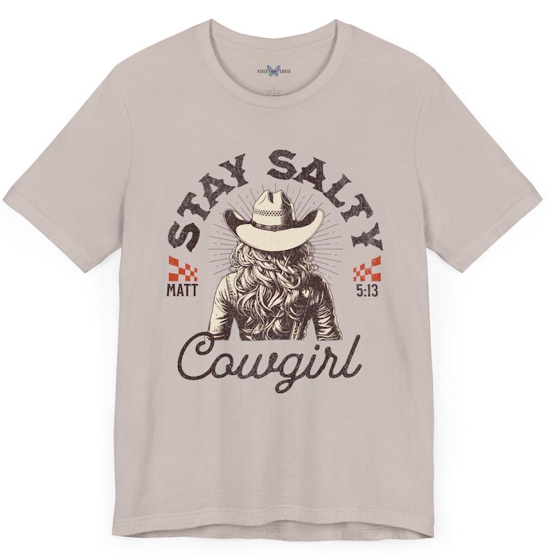 Stay Salty Cowgirl T-shirt: Vintage Western Graphic Tee - Etsy