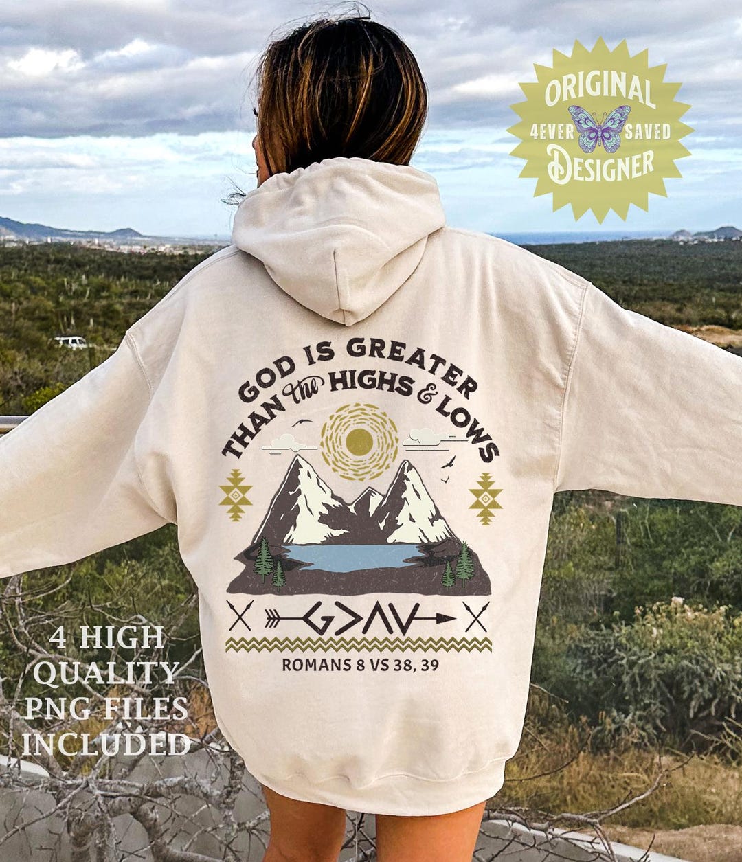 God is Greater Than the Highs and Lows PNG | Christian PNG | Faith ...