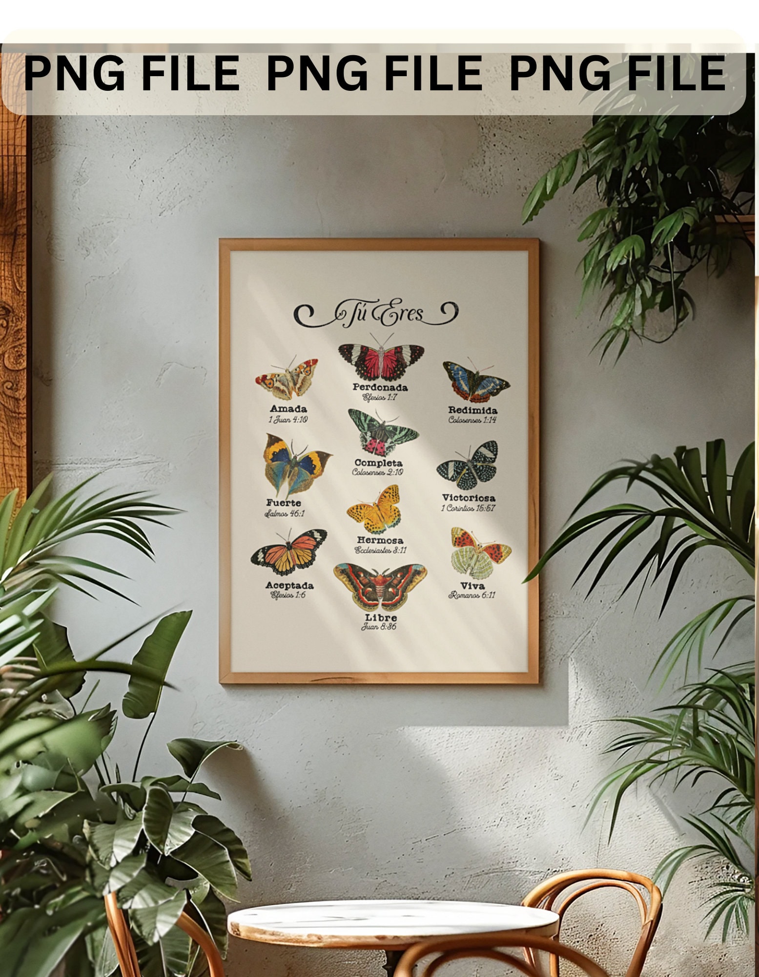 Tú Eres PNG Spanish Mariposas Christian Frases Religiosas PNG Frases ...