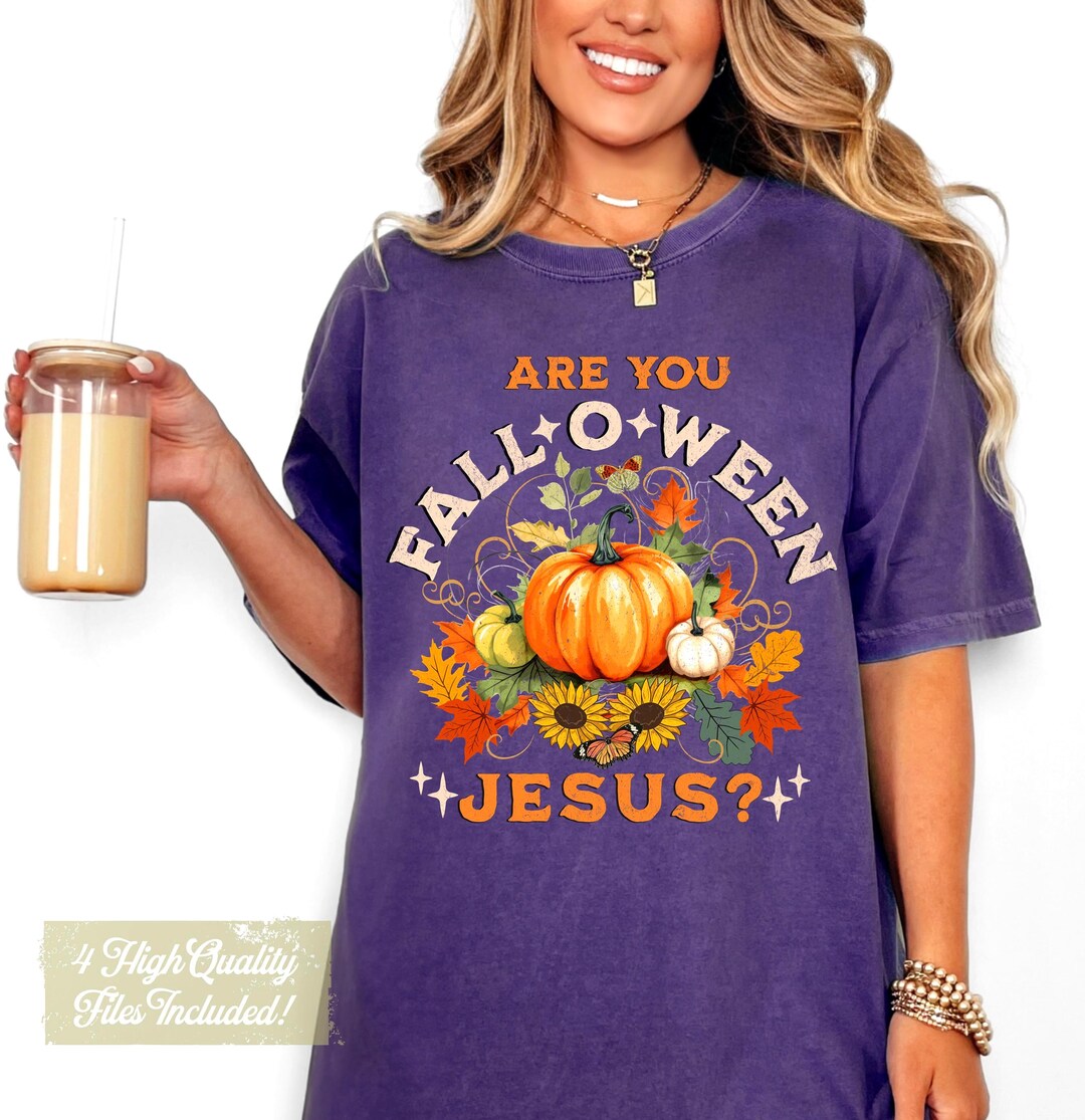 Christian Halloween PNG: Fall Jesus Design (digital Download) - Etsy