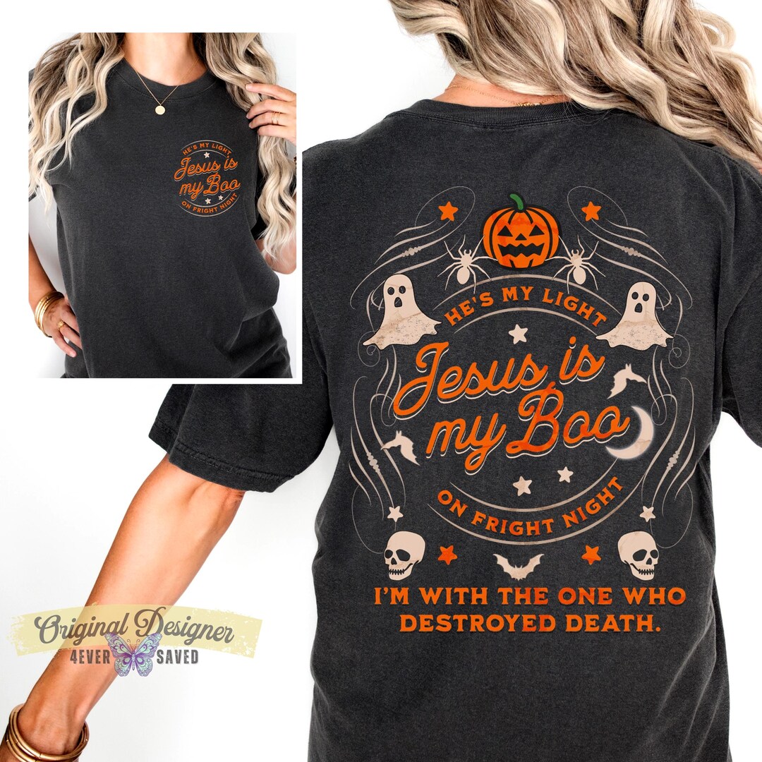 Jesus is My Boo PNG: Christian Halloween Shirt Design (digital Download ...