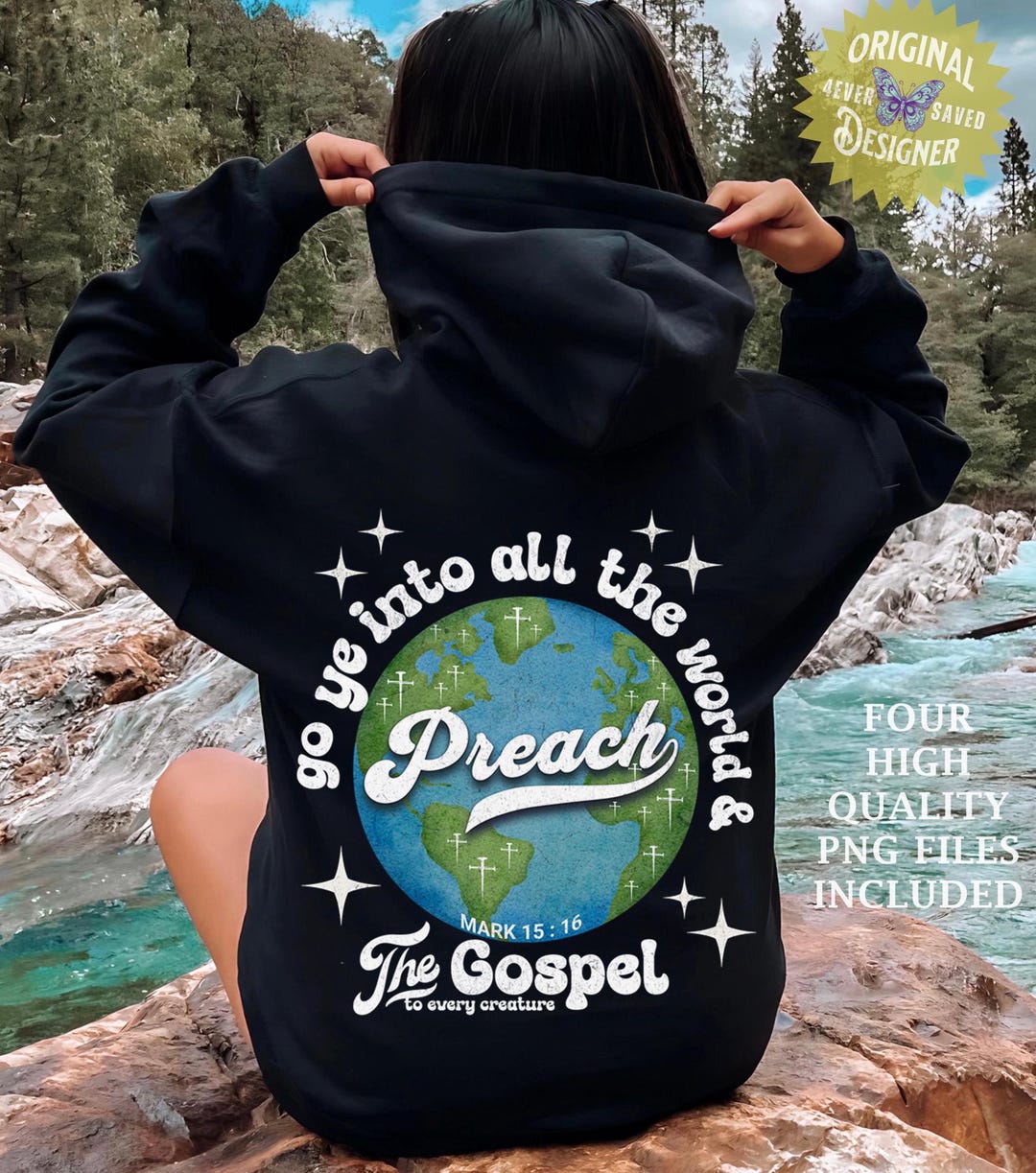Preach the Gospel PNG, Christian Evangelism Shirt, Great Commission PNG ...