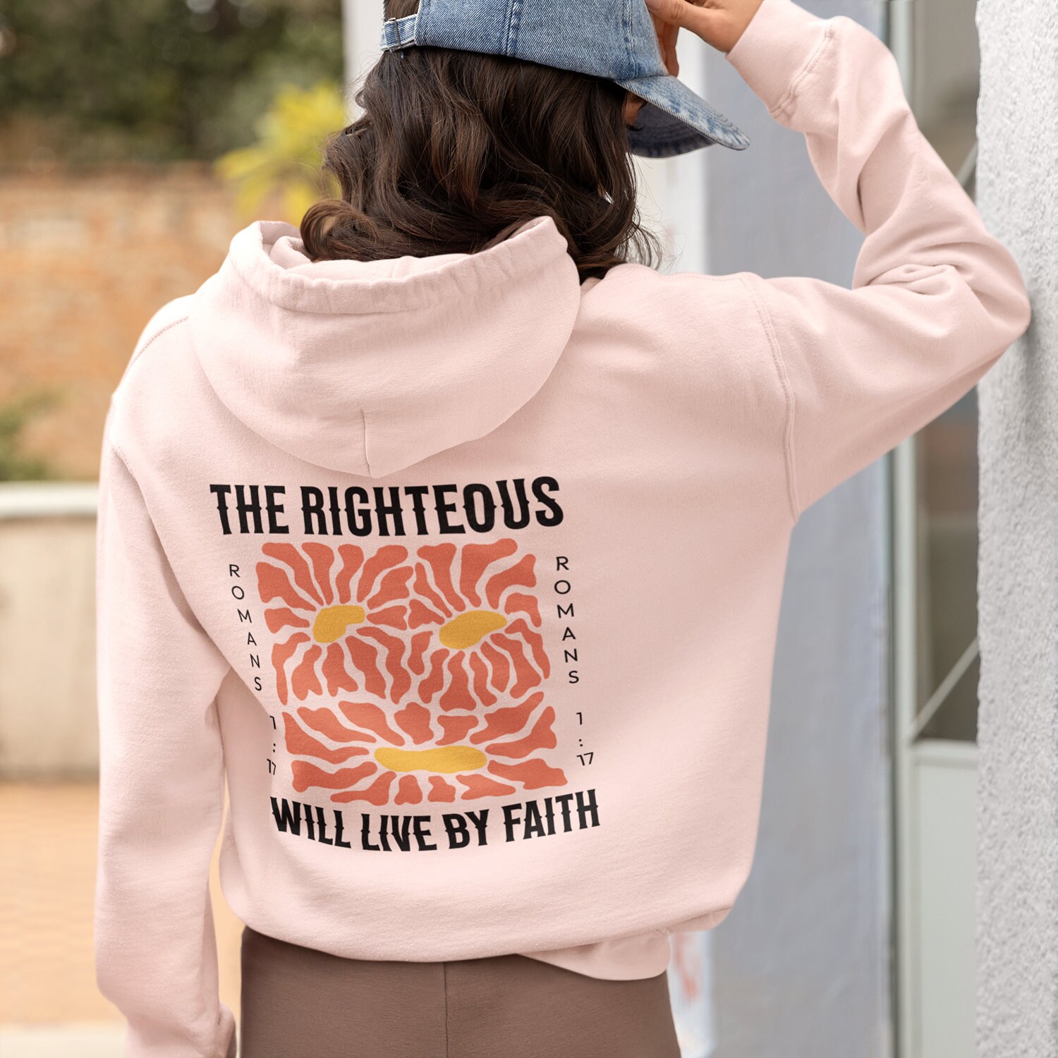 The Righteous Will Live by Faith PNG , Christian Boho, Instant Digital ...