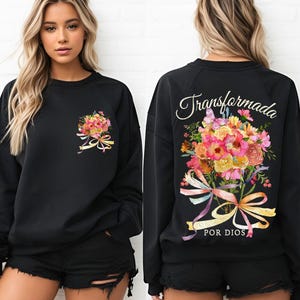 Transformada Por Dios Png: Christian Floral Design (digital Download ...