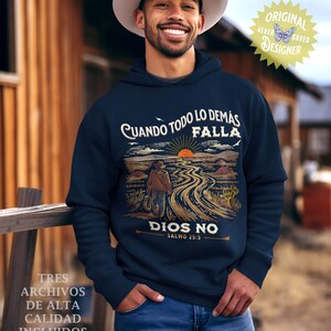 Cuando Todo Falla Dios No - Salmo 25:5 PNG | Diseño Religioso Retro ...