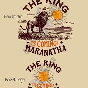 Maranatha Lion of Judah PNG: Christian T-shirt Design (digital Download ...