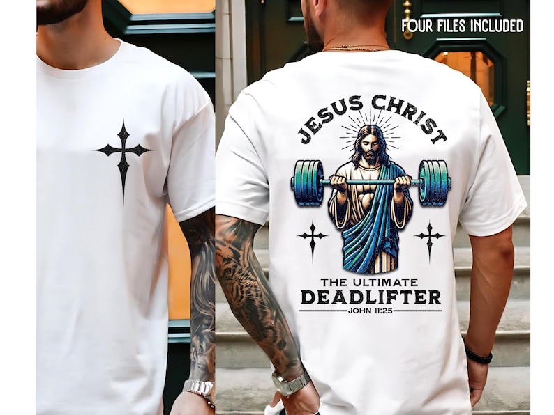 Jesus Deadlifter PNG: Christian Gym Meme, Muscle Faith Art (digital ...