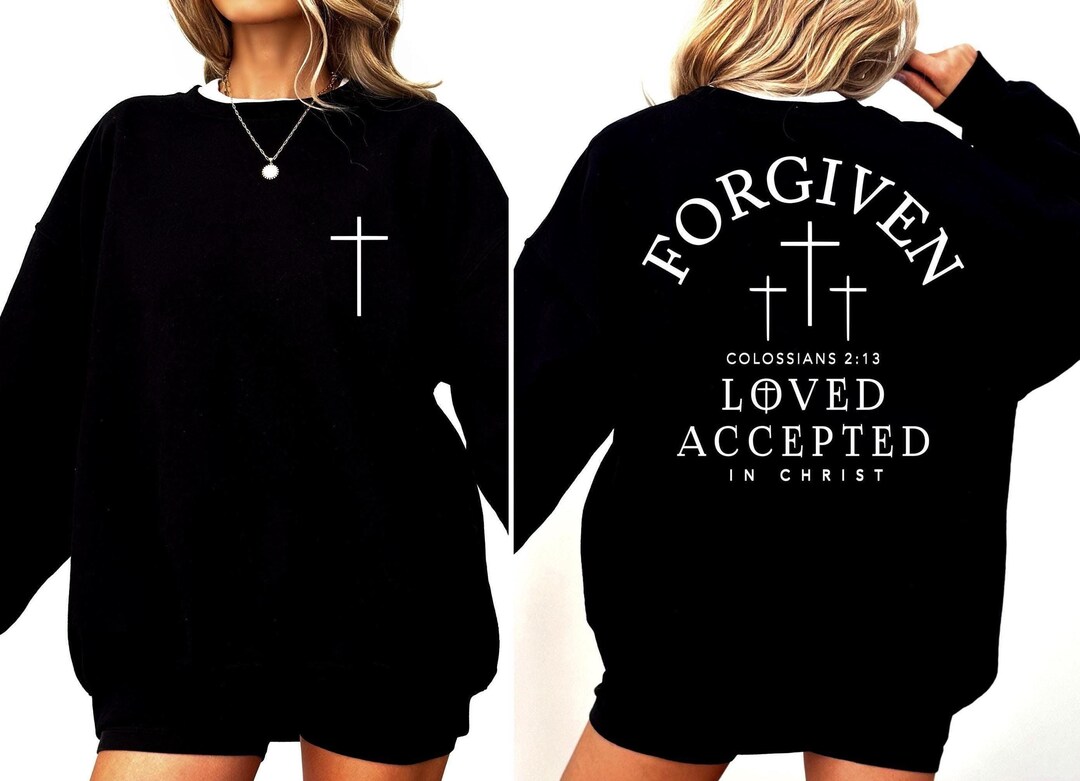 Christian SVG PNG Forgiven Loved Design Bible Verse PNG Faith-based ...