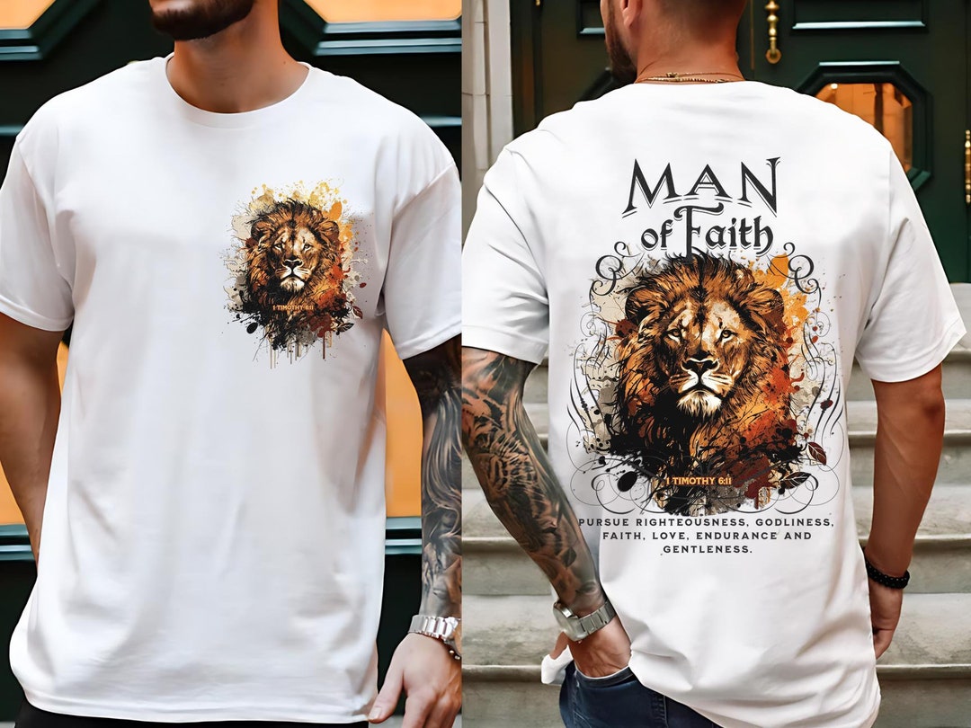 Man of Faith Christian PNG: Jesus Lion of Judah Art (digital Download ...