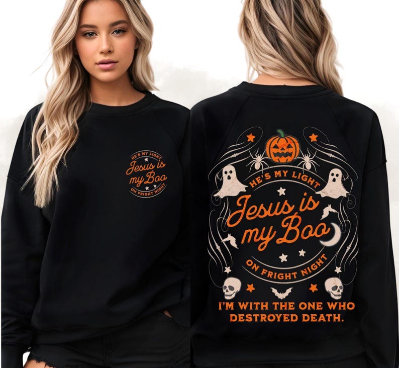 Jesus is My Boo PNG: Christian Halloween Shirt Design (digital Download ...