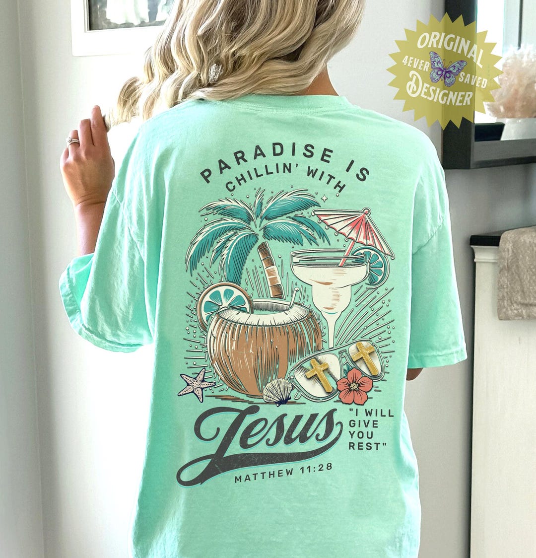 Chillin' With Jesus PNG: Retro Christian Sublimation Design (digital ...
