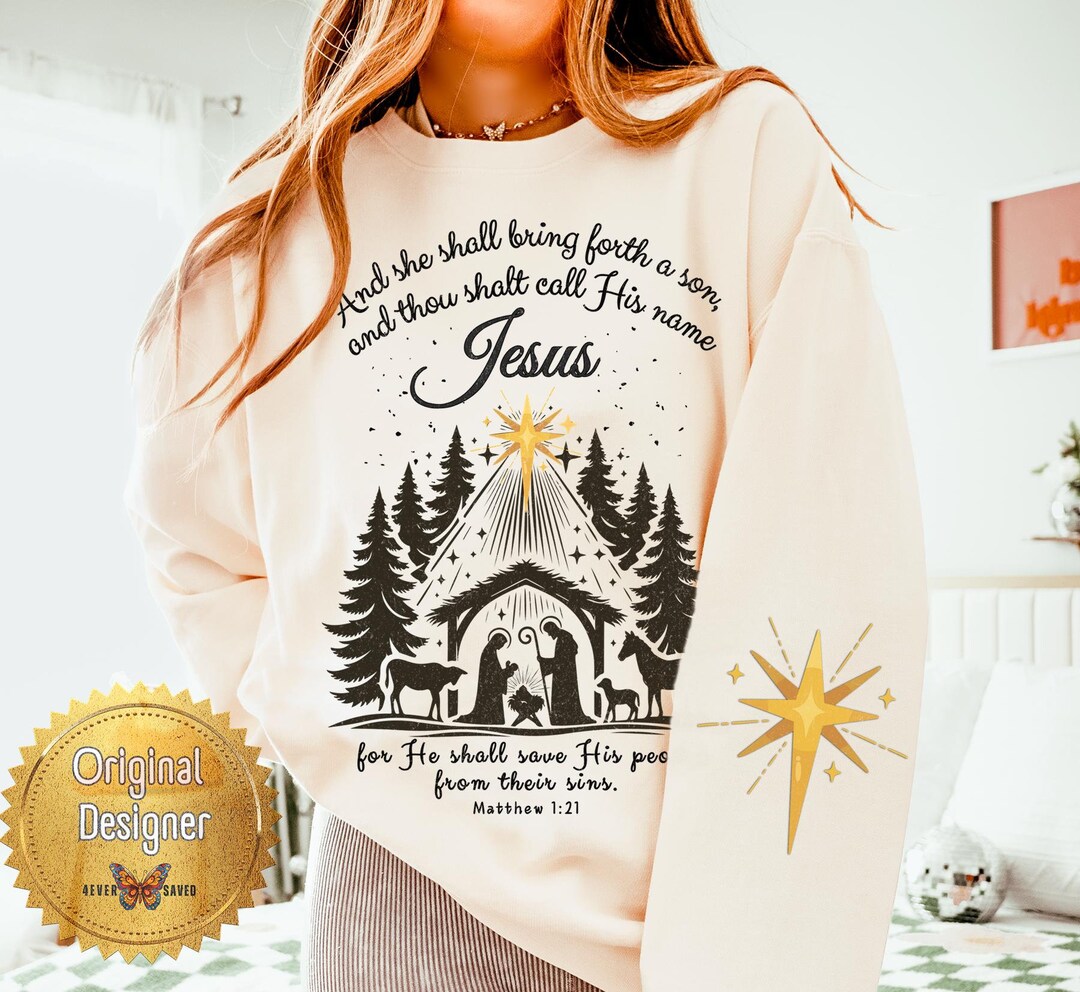 Nativity Scene PNG: Boho Jesus, Christian Christmas (digital Download ...
