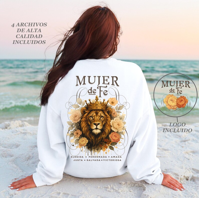 Mujer De Fe PNG: Christian Lion of Judah Digital Art (digital Download ...