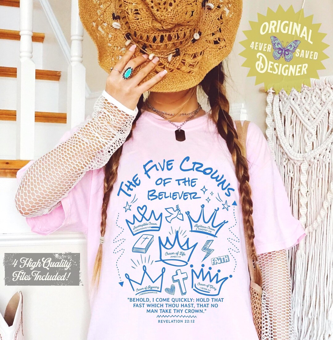 Five Crowns of Believer PNG, Hand Drawn Doodle Design, Christian Faith ...