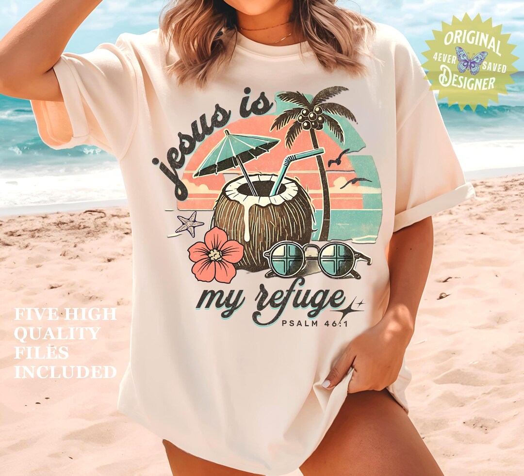 God is My Refuge PNG | Psalm 46.:1 Christian Sublimation | Bible Verse ...