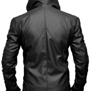 Handmade Men Roy Harper Black Arrow Jacket Men Leather Jacket - Etsy