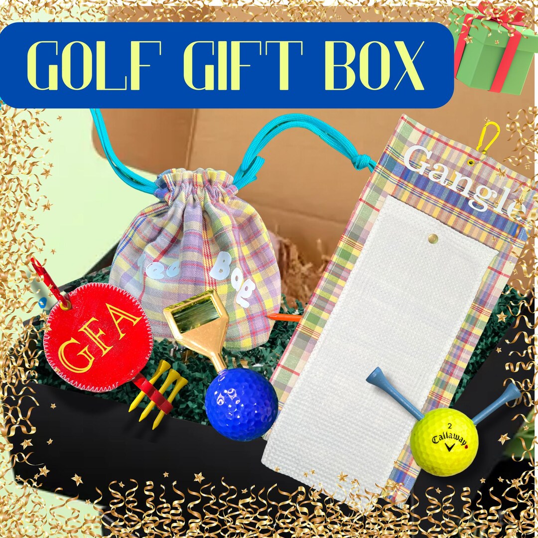 Personalized Golf Gift Box – Custom Golf Towel & Bag Tag, Golf Care ...