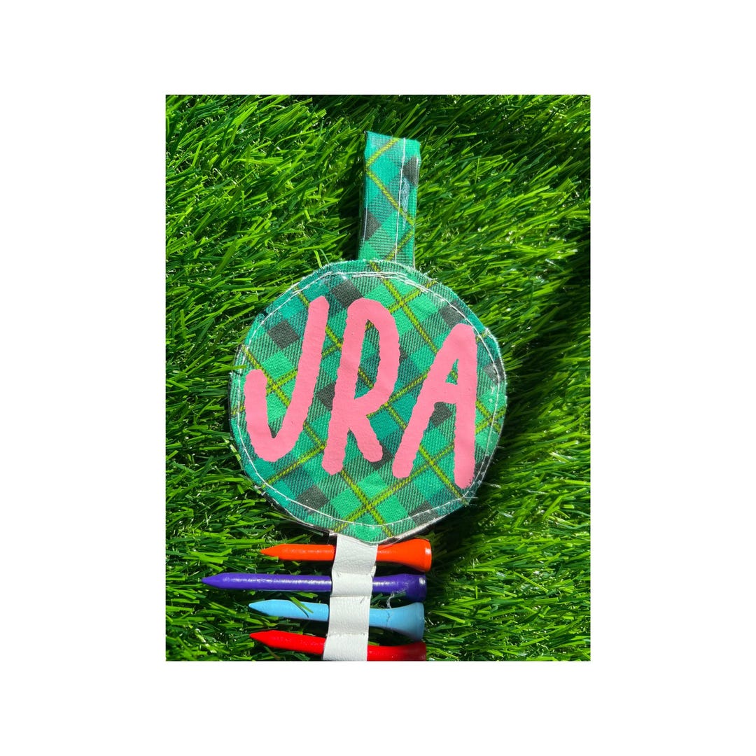 Personalized Plastic Golf Bag Tag | Cute Golf Bag Tag With Tee Holder ...