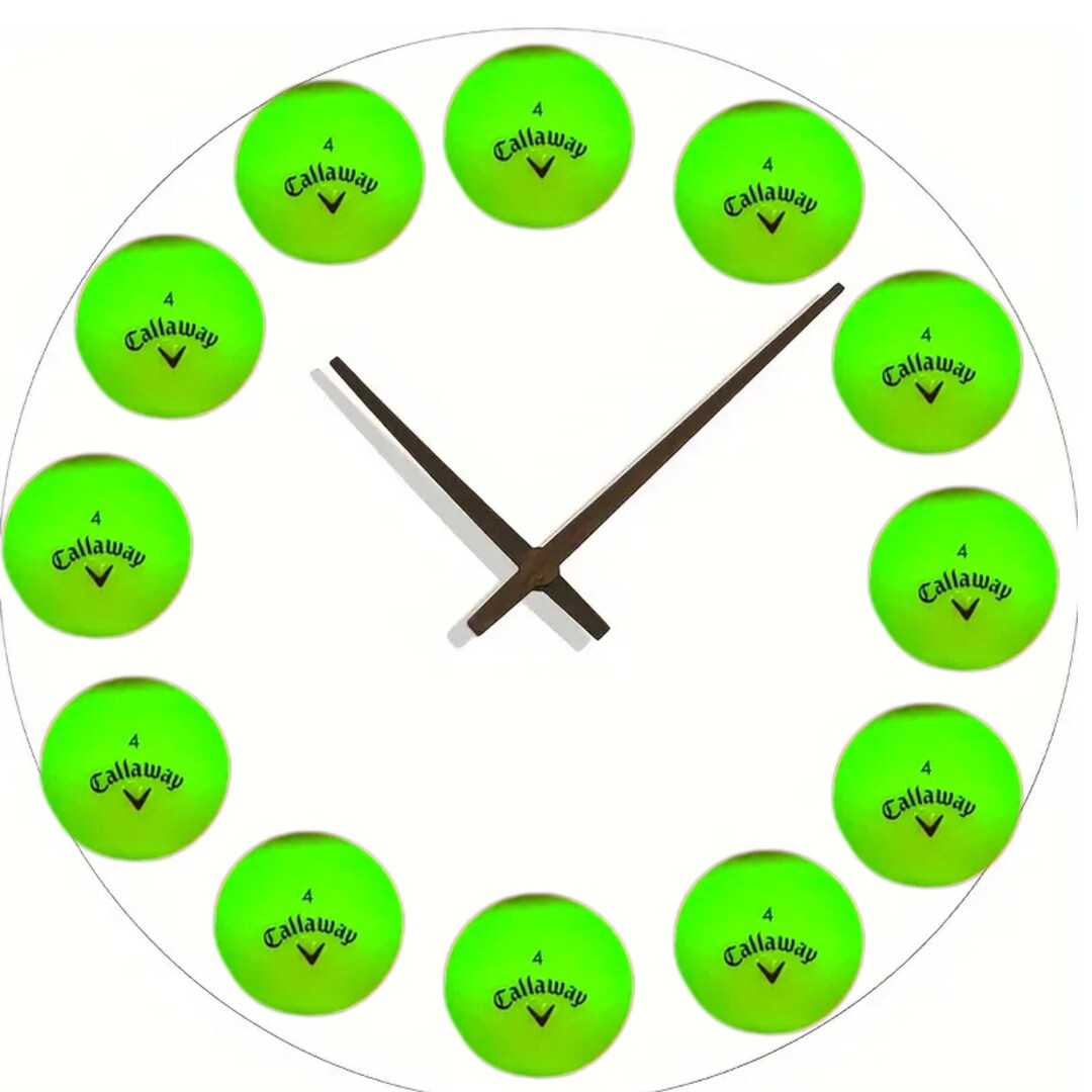 Golf Ball Clock – Unique Holiday Gift for Golf Lovers, Perfect Decor ...