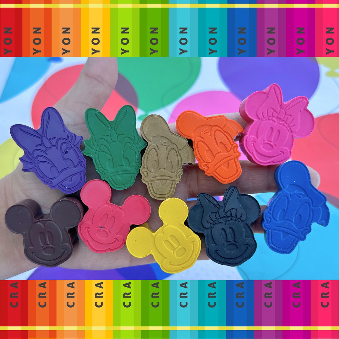 Mickey Mouse Crayons, 20-24 Disney Crayons. - Etsy