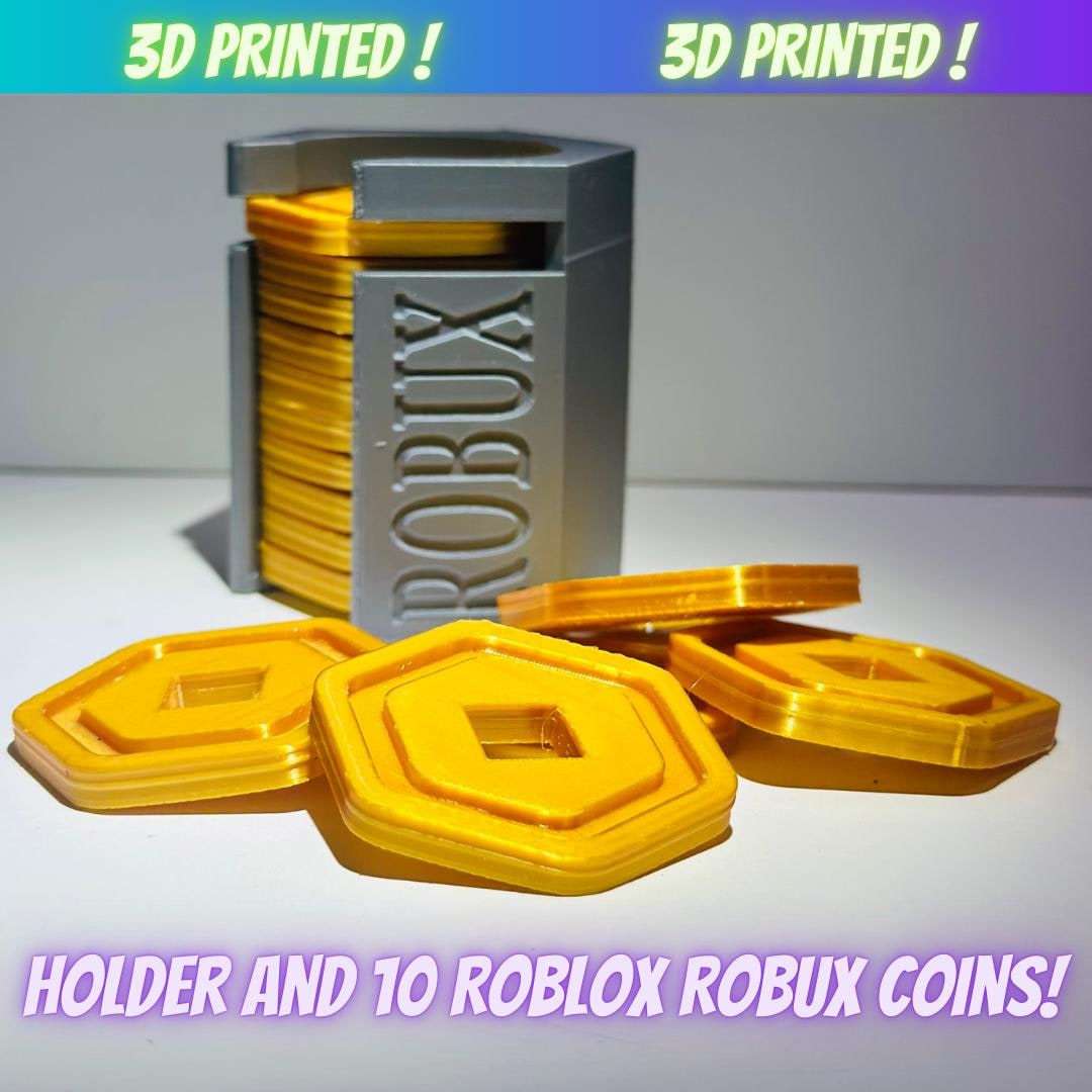 Holder and 10 Robux Coins! Decoration, Gifts, Loot, Rewards, Gift for ...