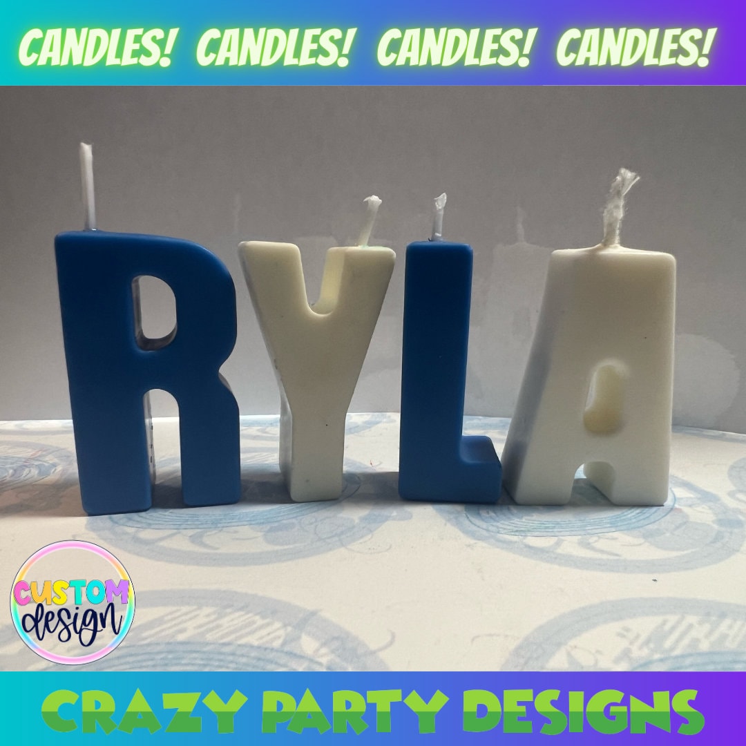 Birthday Letters. Alphabet Candles. Custom Birthday Candles. Tarten ...