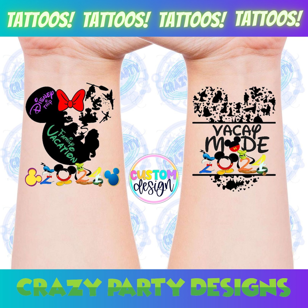 Disney World Tattoo, Here for the Rides, Attraction Passport, Disney ...