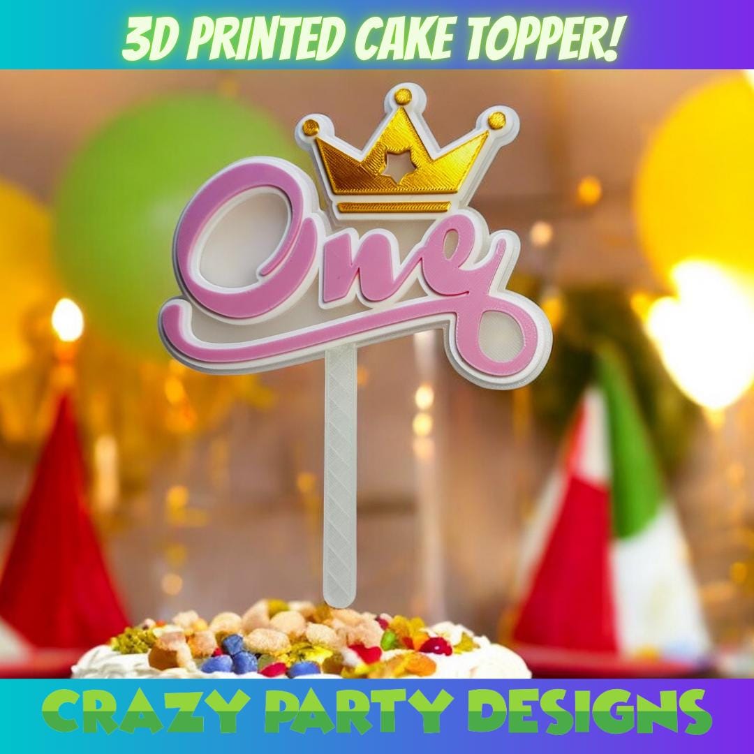 Personalized 3D Printed Cake Topper, Happy Birthday Cake Topper, Happy ...