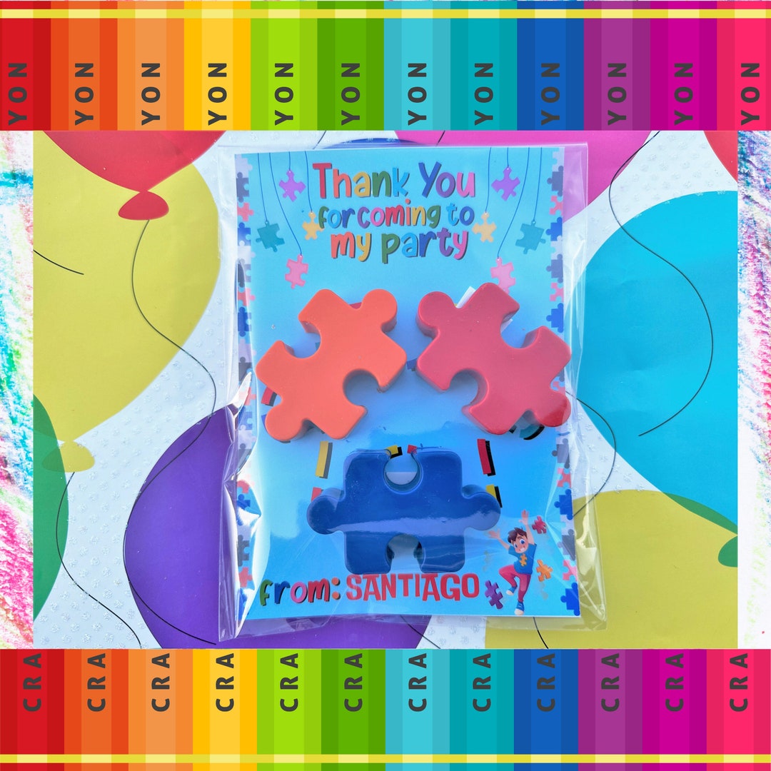Crayon Puzzle, Birthday Crayon Puzzle, Birthday Favor, Classroom Favors ...
