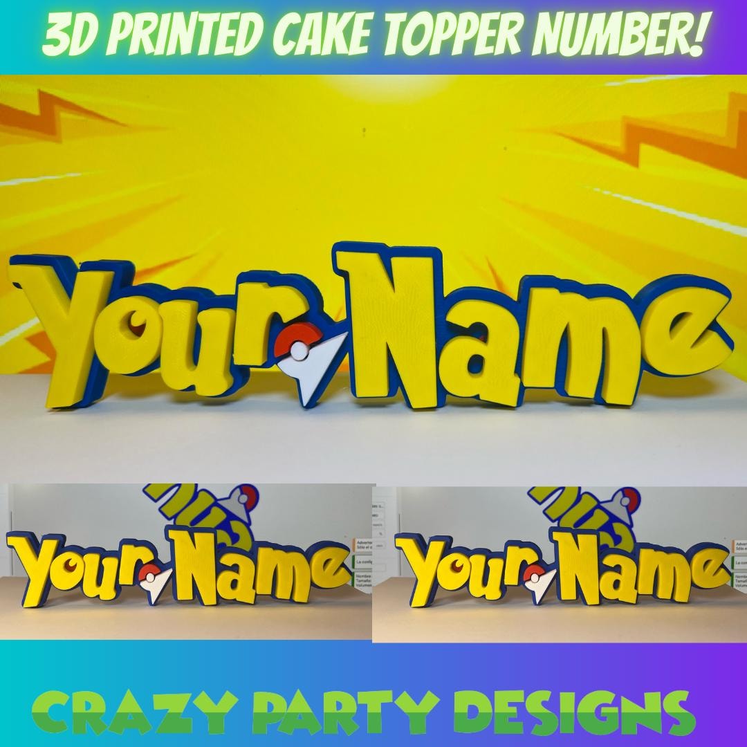 Personalized Style Name Plate, Monsters Inspired 3D Name Plate ...