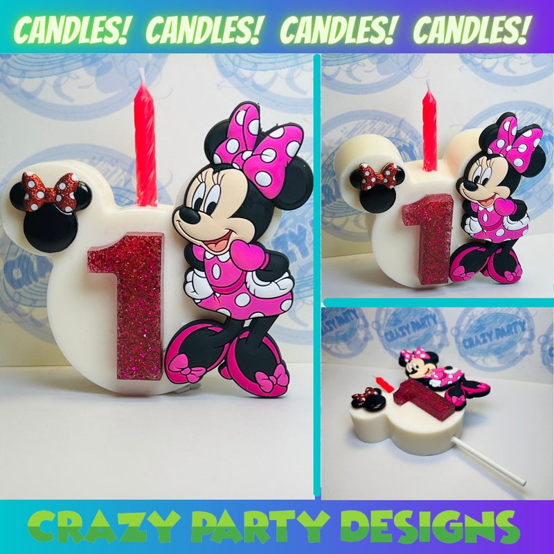 Minnie Mouse Candle - Etsy