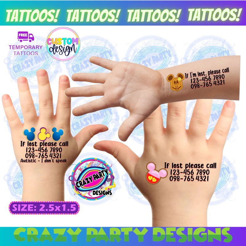 Phone Number Tattoo - Etsy